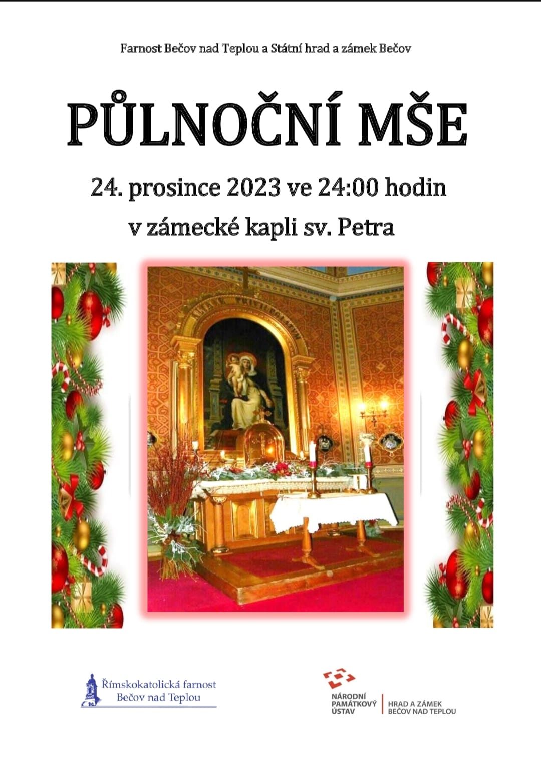 Půlnoční mše - Bečov nad Teplou